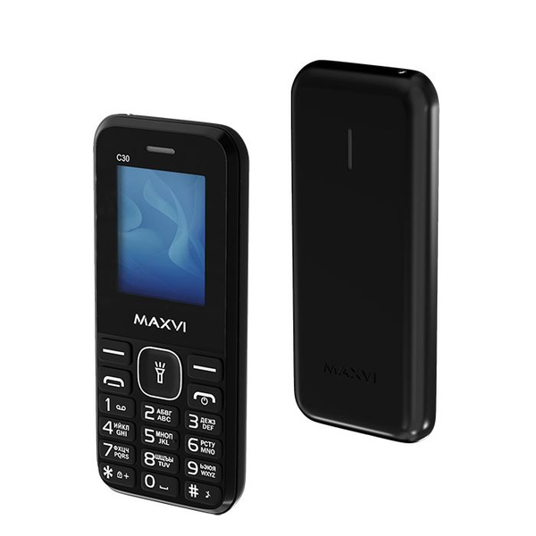 Мобильный телефон Maxvi C30 black купить на OZON по низкой цене (2049042806)