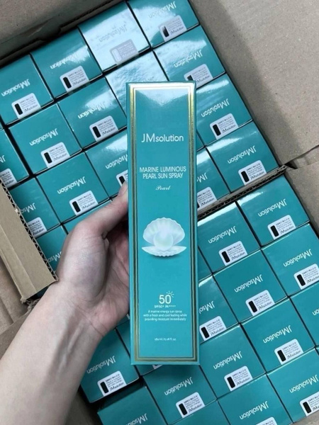 JMsolution Спрей солнцезащитный с жемчугом Marine Luminous Pearl Sun Protection Sun Spray SPF 50 ...