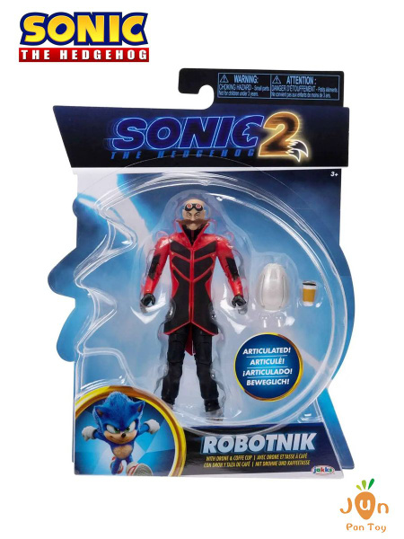 Фигурка доктор Эггман, кукла шарнирная, Jakks Sonic The Hedgehog 2 ...