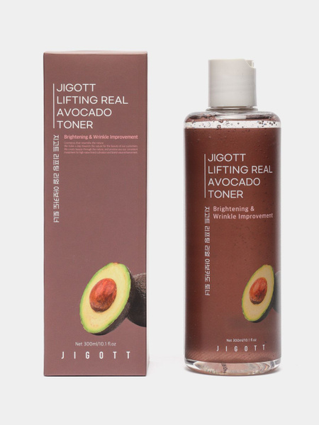 Тонер-лифтинг для лица Jigott Lifting Real Avocado Toner, с авокадо ...