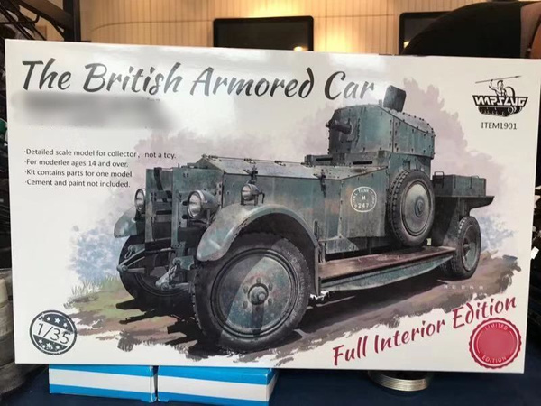 Warslug 1901 1/35 Английский броневик в полном интерьере сборная модель ...