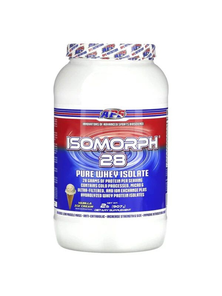 APS, Isomorph 28, чистый изолят сыворотки, ванильное мороженое, 907 г ...