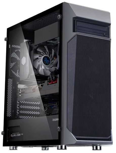 Zalman Z1 PLUS Корпус ATX, BLACK, WINDOW, купить на OZON по низкой цене ...