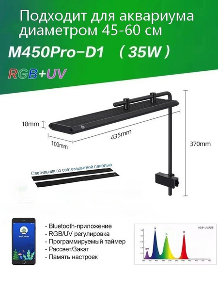 week aqua M-series M300PRO D Черные лампы Не включает в себя ...