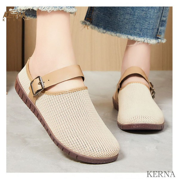 Сандалии Женский KERNA, размер 39 Бамбуковое волокно Закрытый нос Лето Китай Без застёжки купить ...