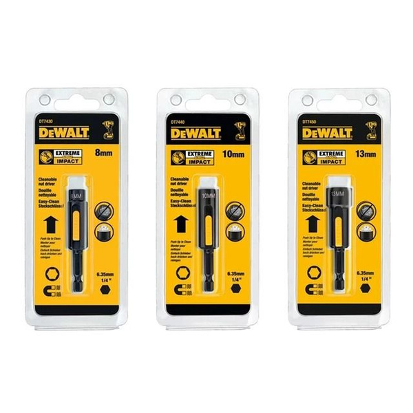 Набор торцевых ключей DeWALT IMPACT Easy Clean DT7450, DT7440, DT7430 ...