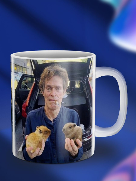 Кружка Geek Merch "Уильям Дефо Капибары мем", 330 мл купить c доставкой ...