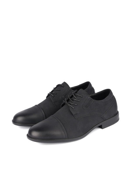 Полуботинки Мужской Instreet черный, размер 40 дерби На любой сезон 6 Шнурки Толстый каблук ...