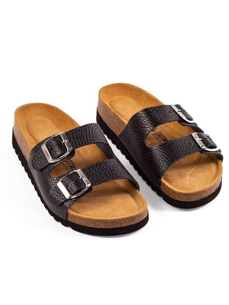 Пантолеты Женский Ortmann, размер 39 Натуральная кожа Анатомическая стелька, Открытый нос H ...