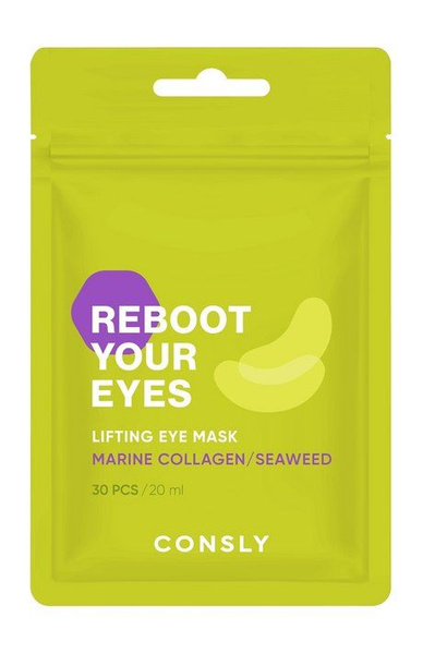 Consly Reboot Your Eyes Lifting Eye Mask, 30 тканевых патчей для ...