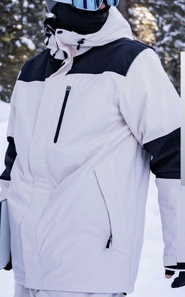 Куртка Мужской, Женский SKIFREE Капюшон, Карманы белый Нейлон, Флис ...