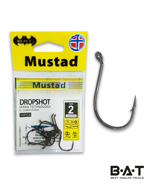 КРЮЧКИ BAT MUSTAD DROPSHOT 10548 № 2 упаковка 50 штук купить на OZON по ...
