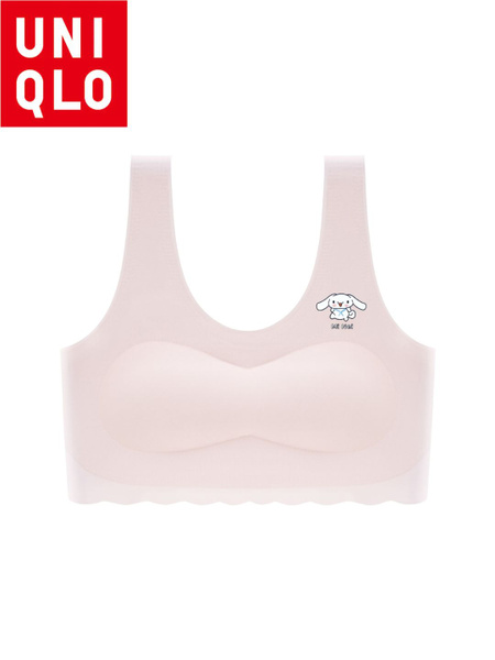 Бюстгальтер Девочки Uniqlo бралетт, классическая чашка, размер 80A, 80B абрикосовый Эластан ...