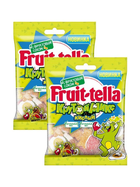 Мармелад жевательный "Крутой микс кислый", Fruittella, 70 г / 2 упаковки купить на OZON по ...