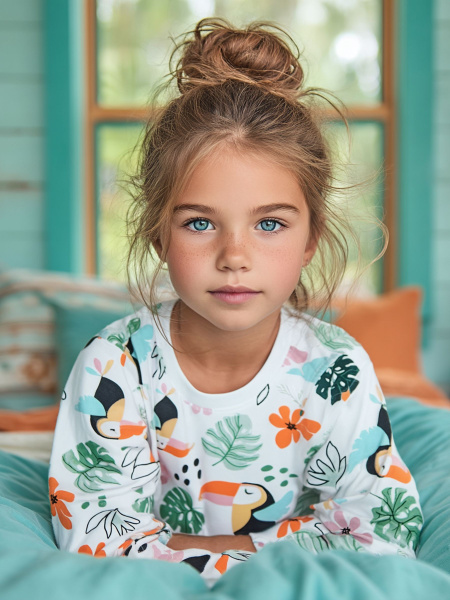 Пижама Мальчики, Девочки Rommel с брюками, размер 104 Логотип белый, светло-зеленый Длинный ...