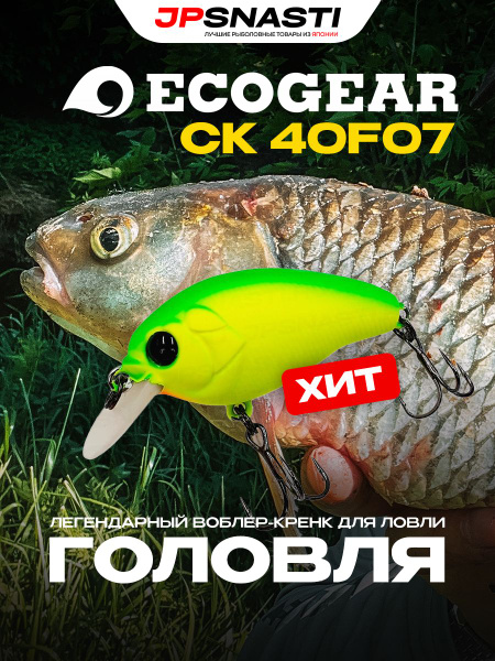 Воблер Крэнк (Crank) ECOGEAR CK 40F07, 5 г, 0.1-0.7 м купить c ...