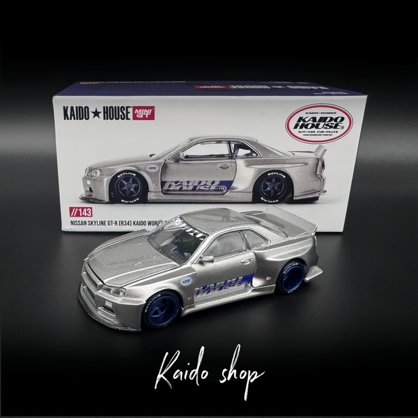 Машинка KAIDOHOUSE x MINI GT KHMG143 Nissan Skyline GT-R (R34) Kaido ...