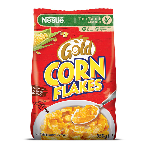 Nestle Gold Corn Flakes 650 G - шоколад купить на OZON по низкой цене ...