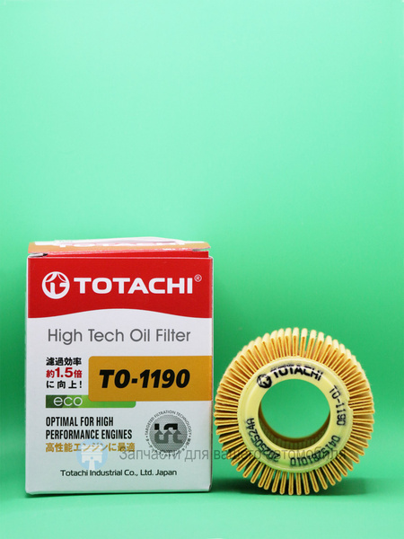 Масляный фильтр TOTACHI TO-1190 (Vic O-117/O-119) для TOYOTA VITZ ALLION bB VOXY COROLLA NOAH ...