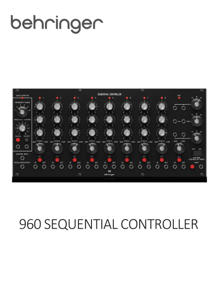Характеристики Behringer 960 ПОСЛЕДОВАТЕЛЬНЫЙ КОНТРОЛЛЕР Легендарный аналоговый ступенчатый ...