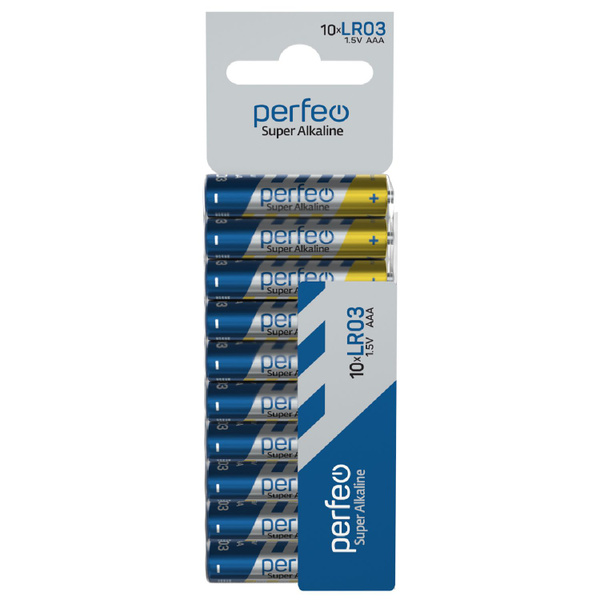 Perfeo Батарейка AAA, Щелочной тип, 1,5 В, 10 шт - купить с доставкой по выгодным ценам в ...