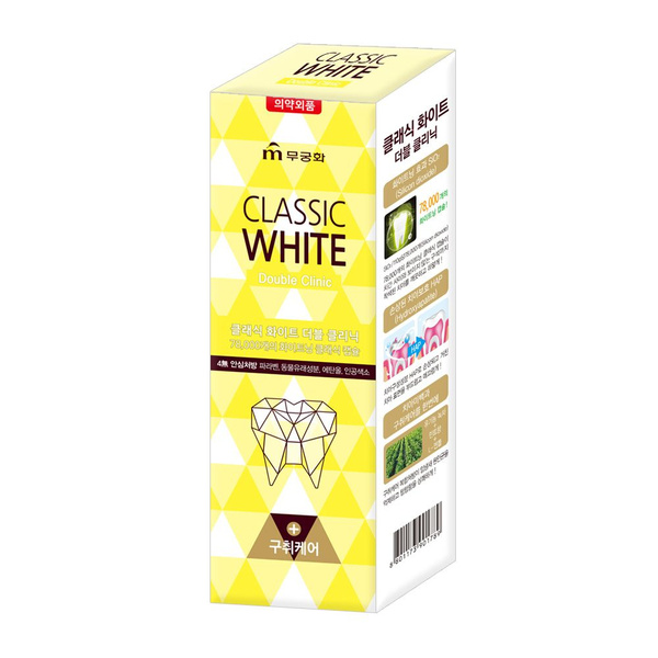 Mukunghwa / Зубная паста Classic White отбеливающая двойного действия с ...