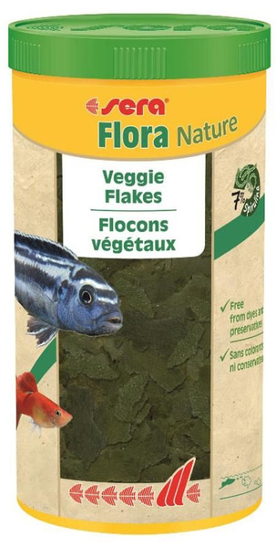 Sera корм для рыб растительный в хлопьях FLORA NATURE, 250 мл, 60 г - купить с доставкой по ...