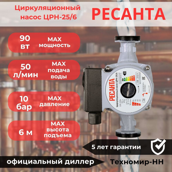 Циркуляционный насос Ресанта циркуляционные насосы, 220 л/мин - купить ...