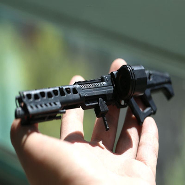 1 / 6 Мини-модель Пистолета-пулемета, Черный, Пластик, Легко Собирается ...