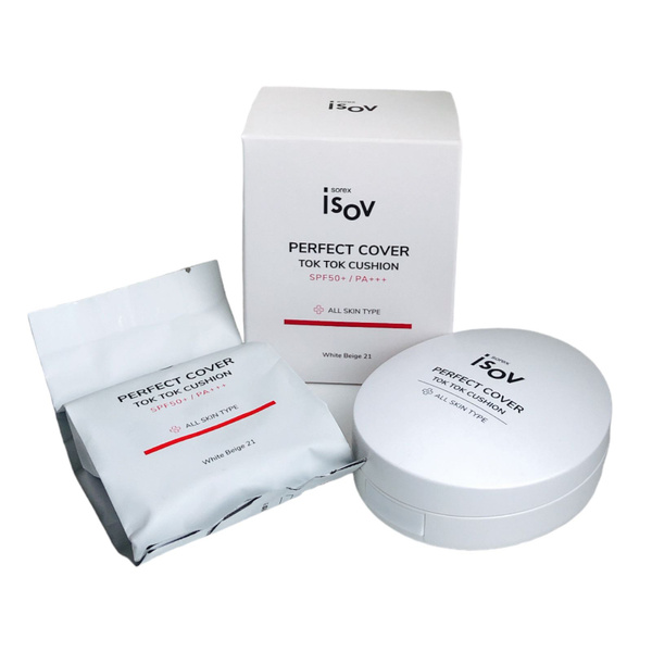 Isov Sorex Кушон идеальный для лица SPF 50 cо сменным блоком / Perfect ...