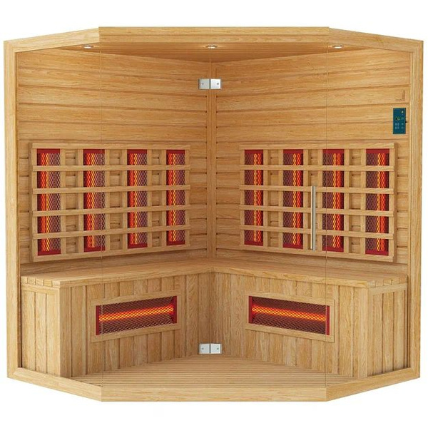 Четырехместная инфракрасная сауна угловая Altwood из кедра с ...