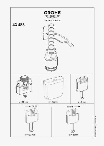 Сливная арматура для бачка унитаза Grohe Servo арт. 43486000 купить на ...