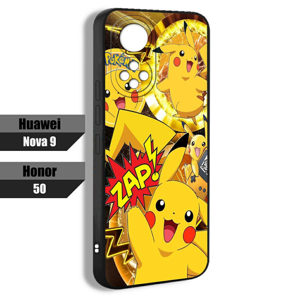 чехол на Huawei Nova 9 и Honor 50 Pikachu Pokemon Пикачу Милые аниме ...