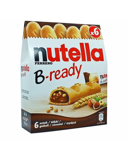 Бисквитный батончик Nutella B-ready, 132 г - купить с доставкой по выгодным ценам в интернет ...