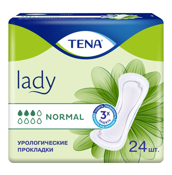 Прокладки урологические Tena Lady Normal, 24 шт - купить с доставкой по ...