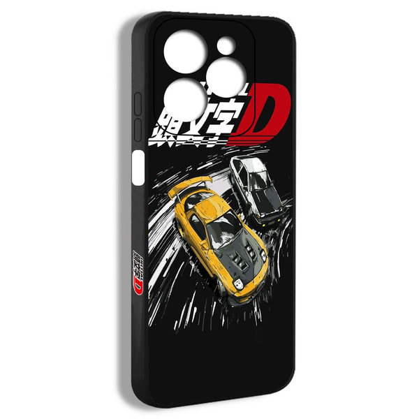 чехол для смартфона Подходит для Tecno Spark 20 Инициал Ди Проект Ди аниме Рисунок Rx7 Pya26