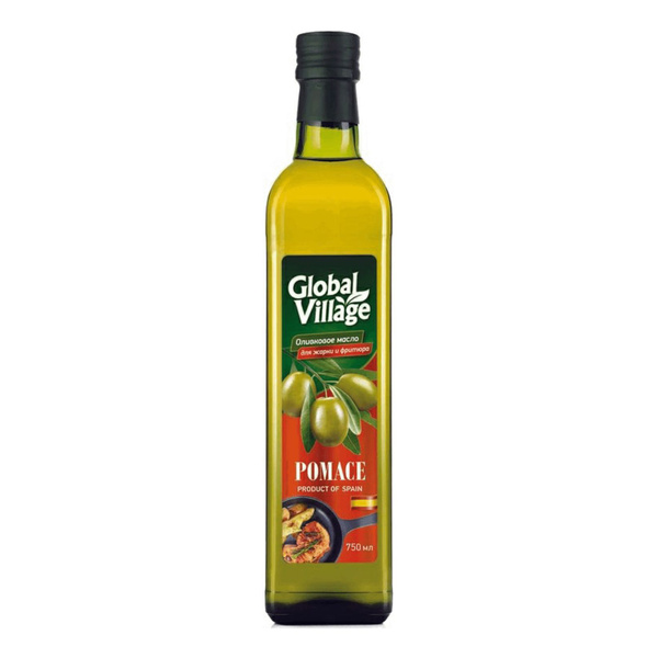 Масло оливковое Global Village Pomace рафинированное 750 мл - купить с ...