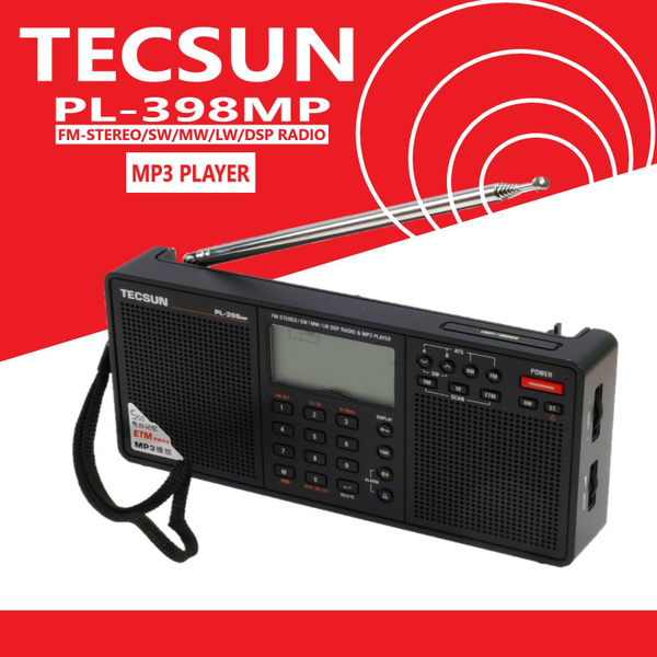 Радиоприемник Tecsun PL-398MP портативный цифровой всеволновой, мульти ...