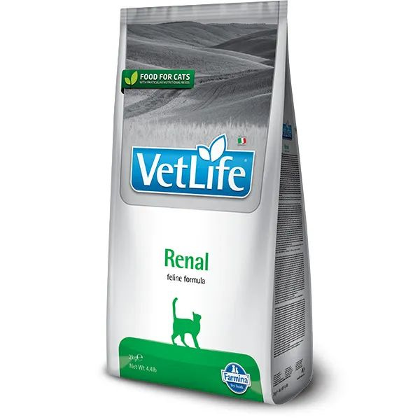 Корм сухой для взрослых кошек при заболеваниях почек, FARMINA VET LIFE ...
