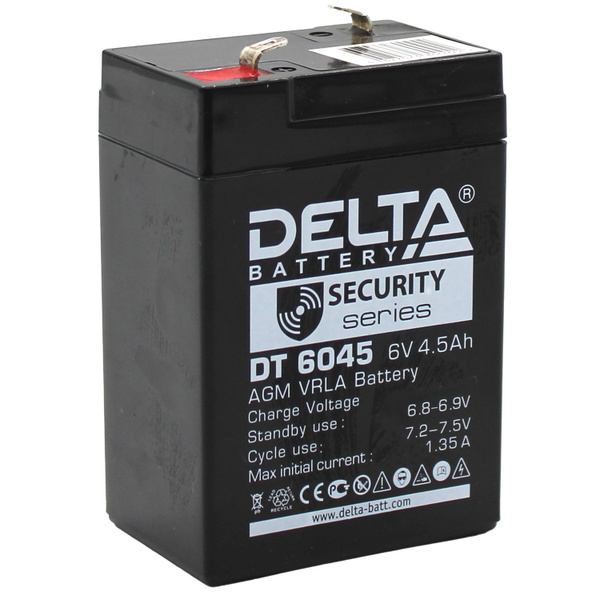 Аккумулятор Delta DT6045 6В 4,5 Ач для детского электромобиля ...