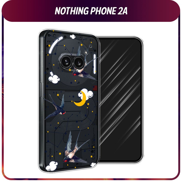 Силиконовый чехол на Nothing Phone 2a / Нотинг Фон 2а "Ласточки в ...