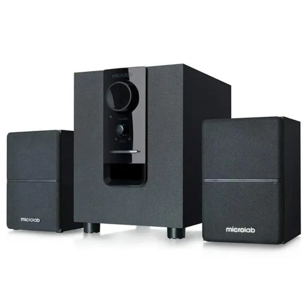 Колонки 2.1 Microlab M-106 (M-106) черные - 10 Вт, питание - сеть 220В купить на OZON по низкой ...