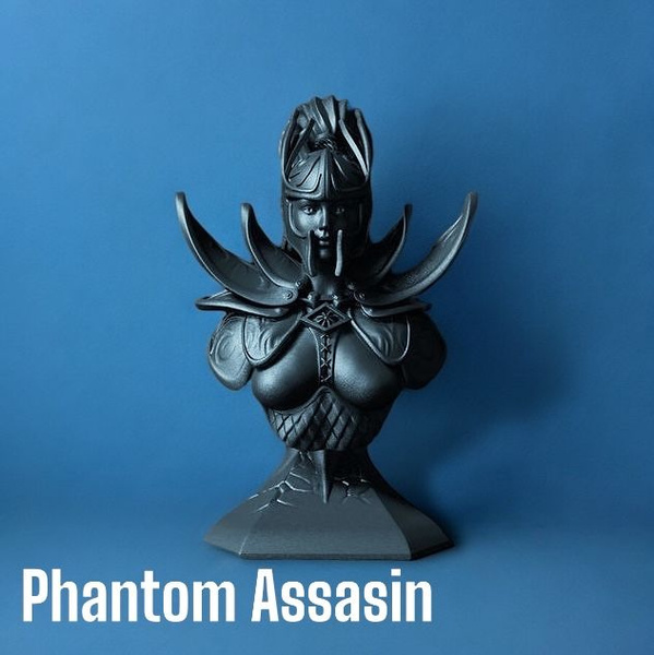 Модель-бюст персонажа Phantom Assasin, дота, сувенир, в подарок, для раскрашивания - купить с ...