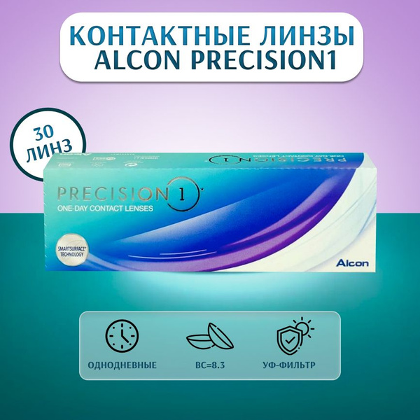 Alcon Контактные линзы, 30 шт. , -4.75, 8.3, 1 день - купить с ...