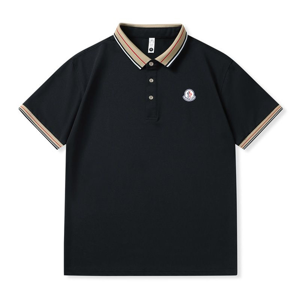 Поло MONCLER, размер 48, цвет черный - купить по выгодной цене в ...