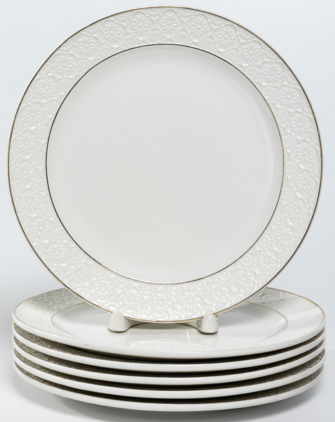 Тарелка Lux Farfor, Фарфор, диаметр 20.5 см - купить по низким цене в интернет-магазине OZON ...