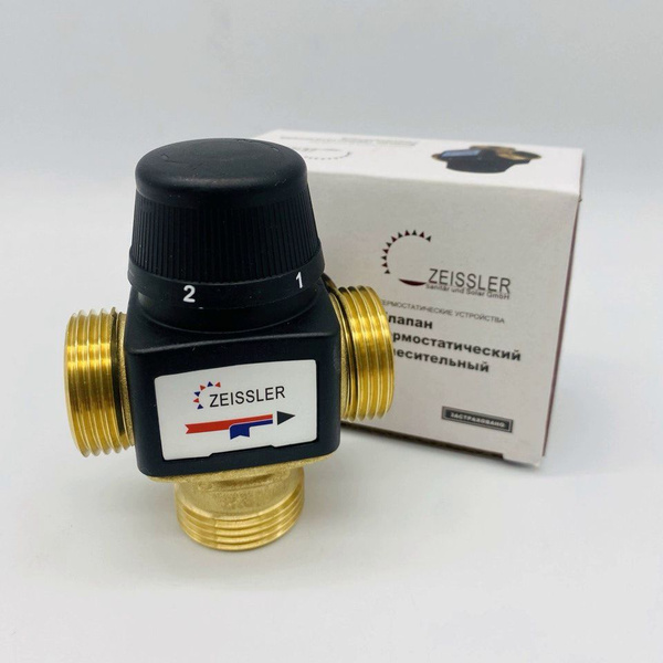 Термостатический смесительный клапан 1'' ZEISSLER, 30-70С - купить в интернет-магазине OZON по ...