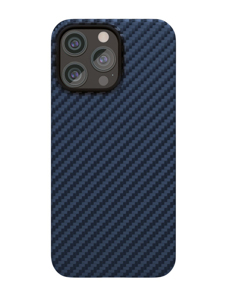 Чехол защитный "vlp" Kevlar Case с MagSafe для iPhone 15 Pro, темно ...