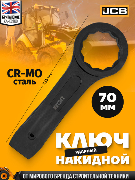 Ключ накидной ударный односторонний 70мм купить на OZON по низкой цене ...