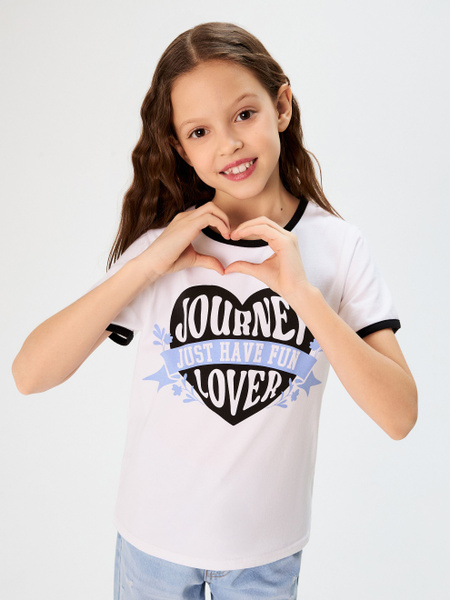 Футболка Acoola, размер 164, цвет белый, голубой, хлопок 95%;эластан 5% - купить по выгодной ...